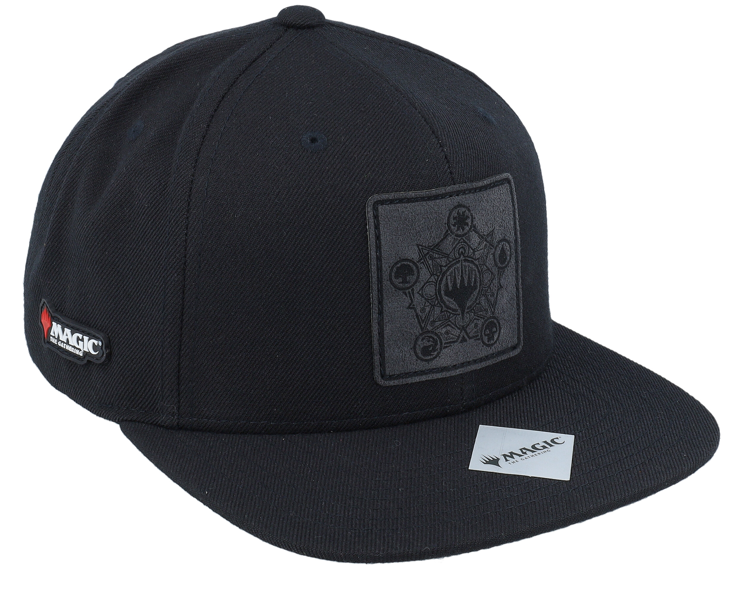 Mtg Mana Logo Engraved Box Black/Black Snapback | Hatstoreworld.com