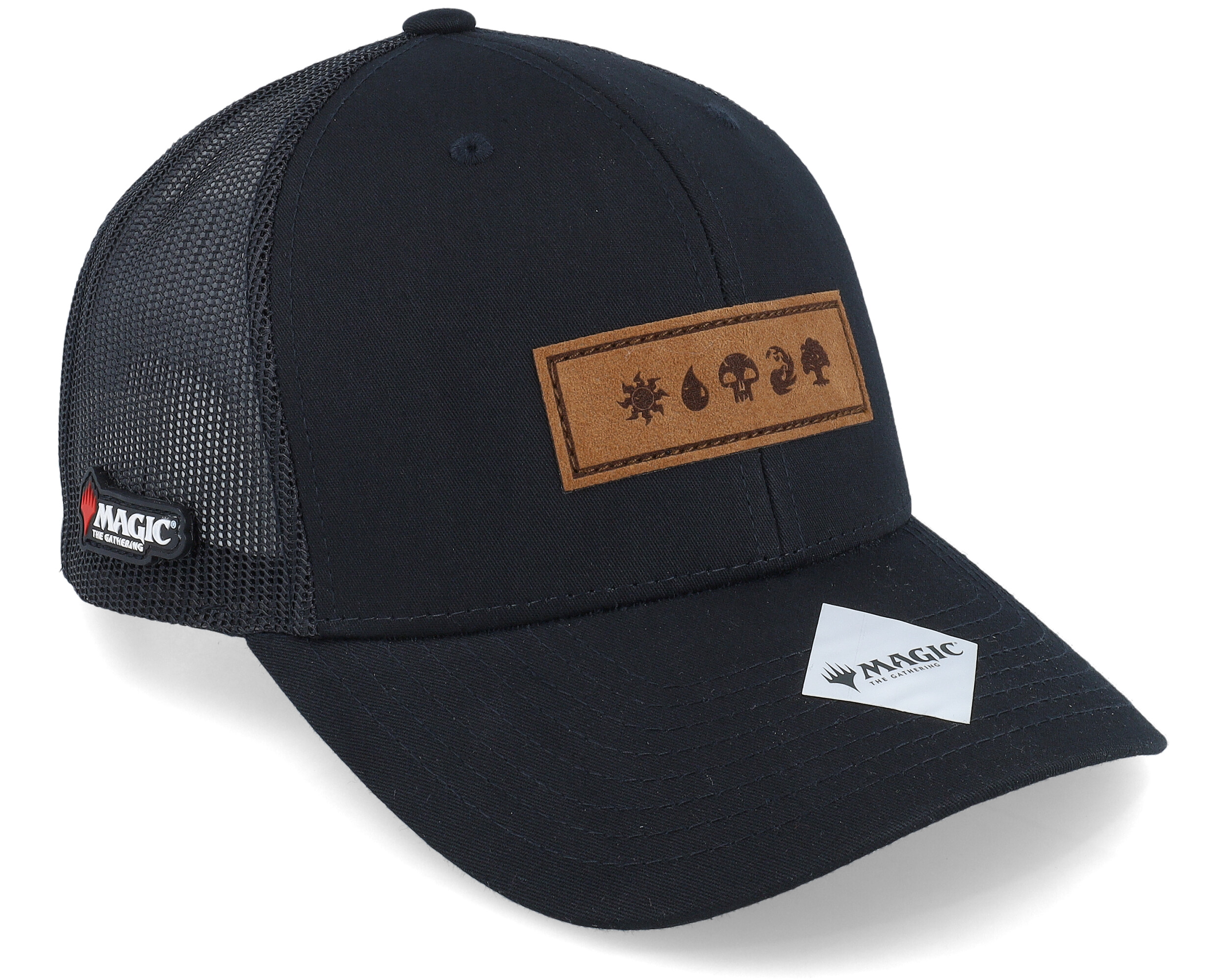 Wubrg Mana Symbols Black Retro Trucker - Magic: The Gathering ...