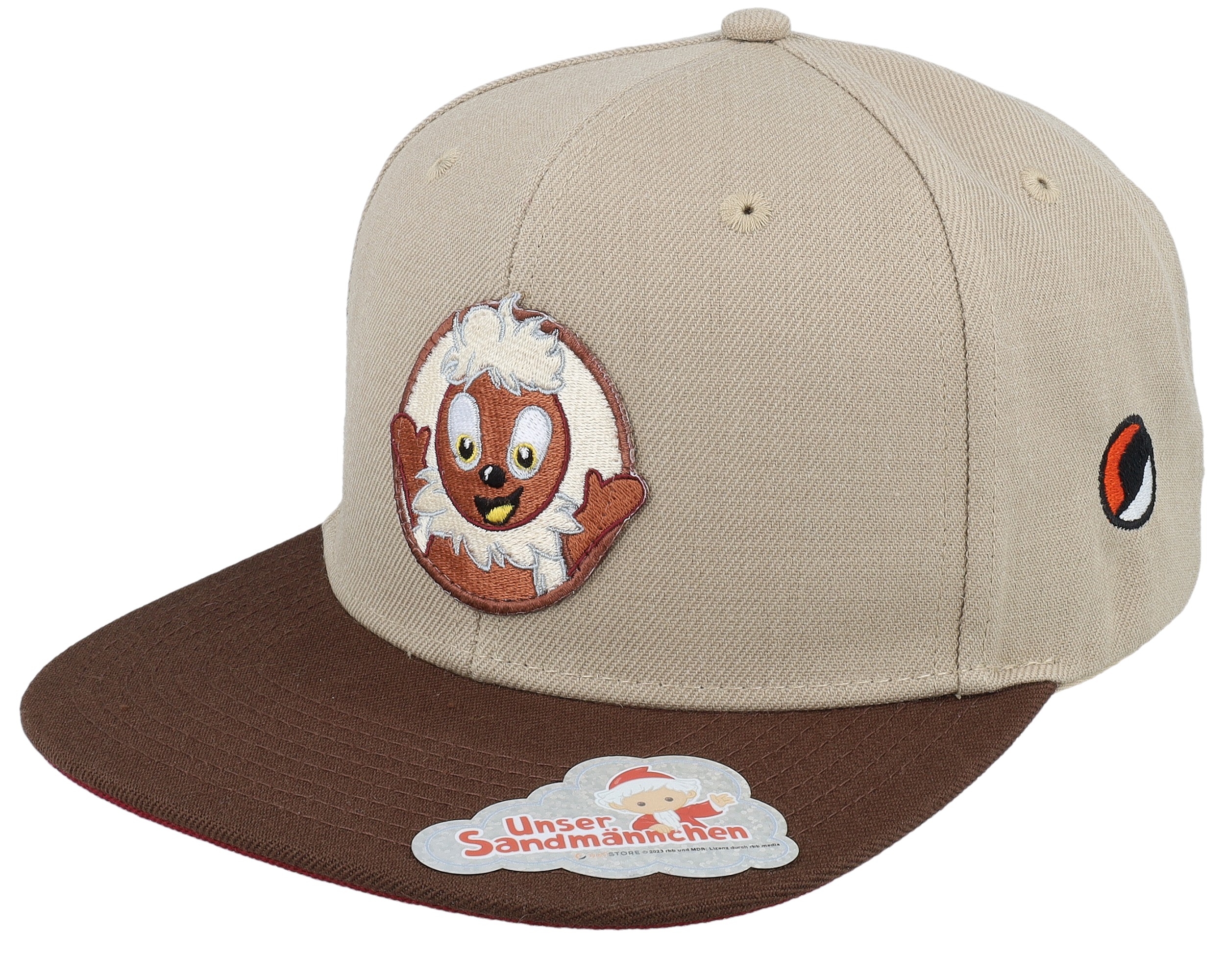 Pittiplatsch patch Khaki/Brown Snapback - Unser Sandmännchen | Hatstoreworld.com