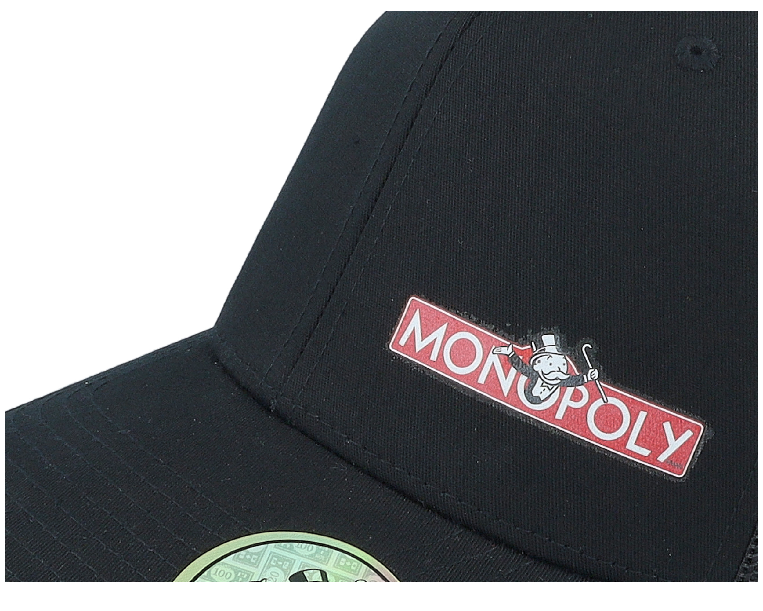 Monopoly Logo Black Trucker - Monopoly cap | Hatstoreworld.com