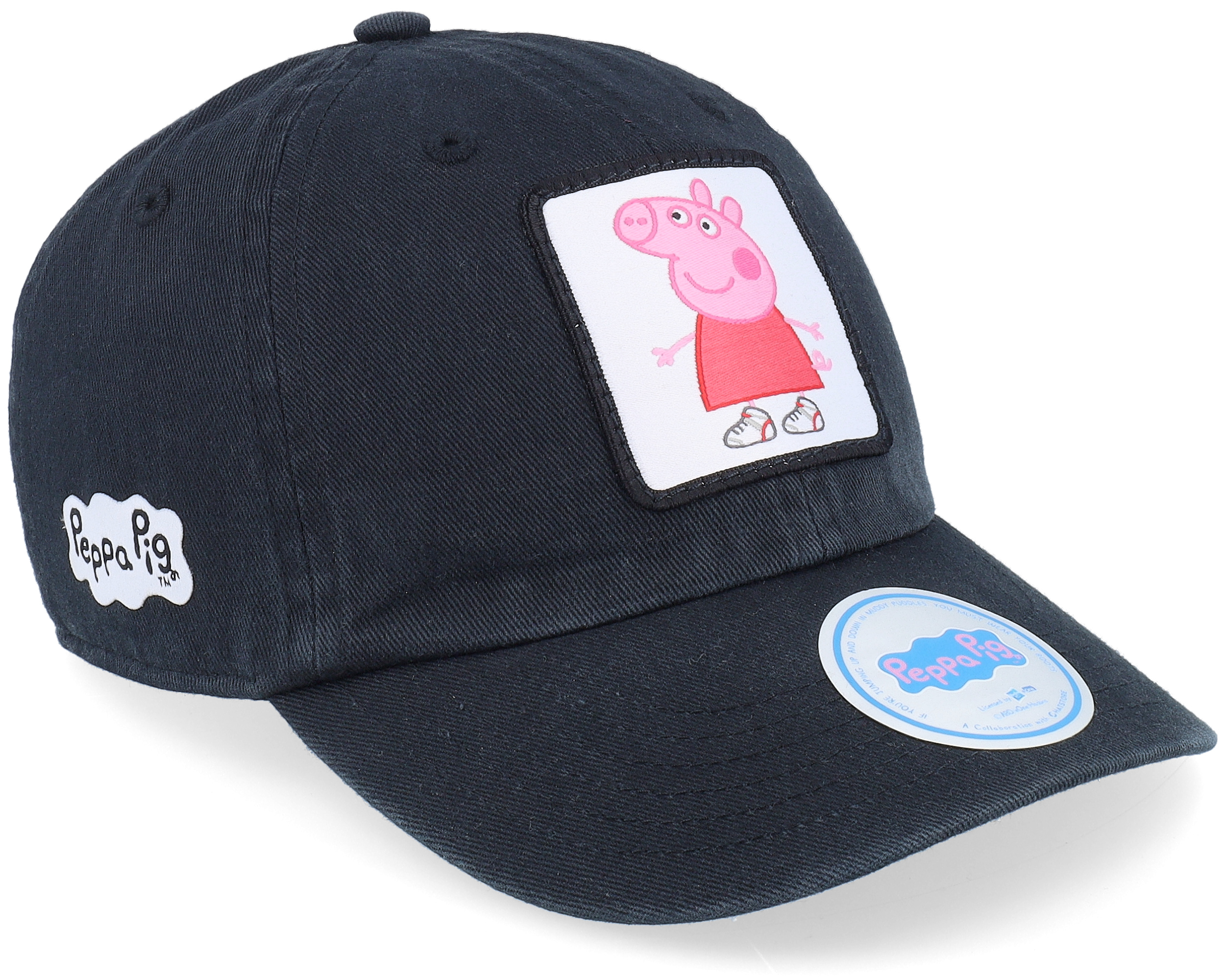 Kids Peppa With Sneakers Black Dad Cap - Peppa Pig | Hatstoreworld.com