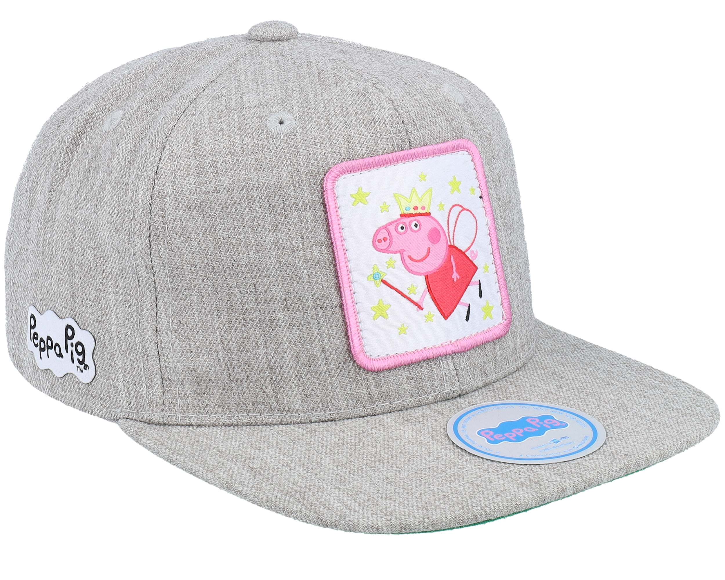 Kids Fairy Peppa Heather Grey Snapback | Hatstoreworld.com
