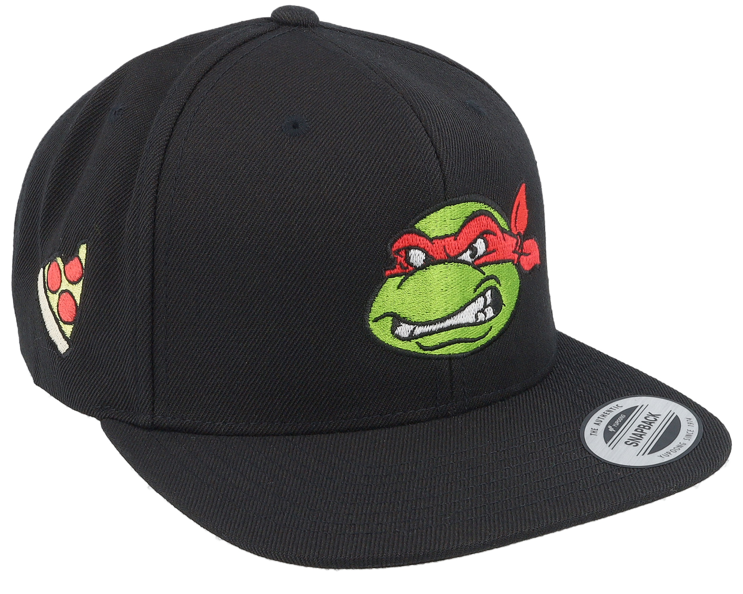 Raphael Face Black Snapback - TMNT cap | Hatstore.com