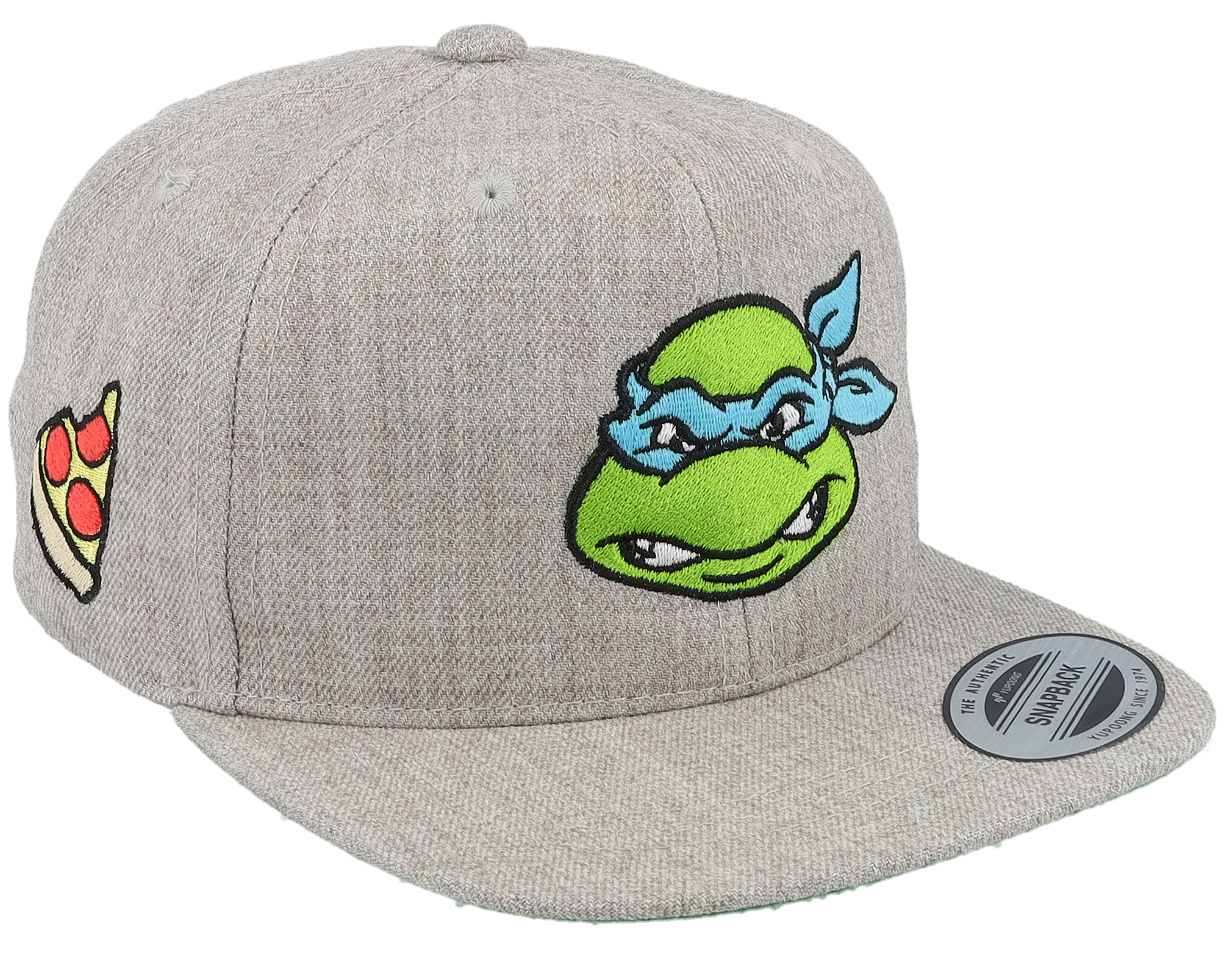 Kids Leonardo Face Grey Snapback - TMNT | Hatstore.com