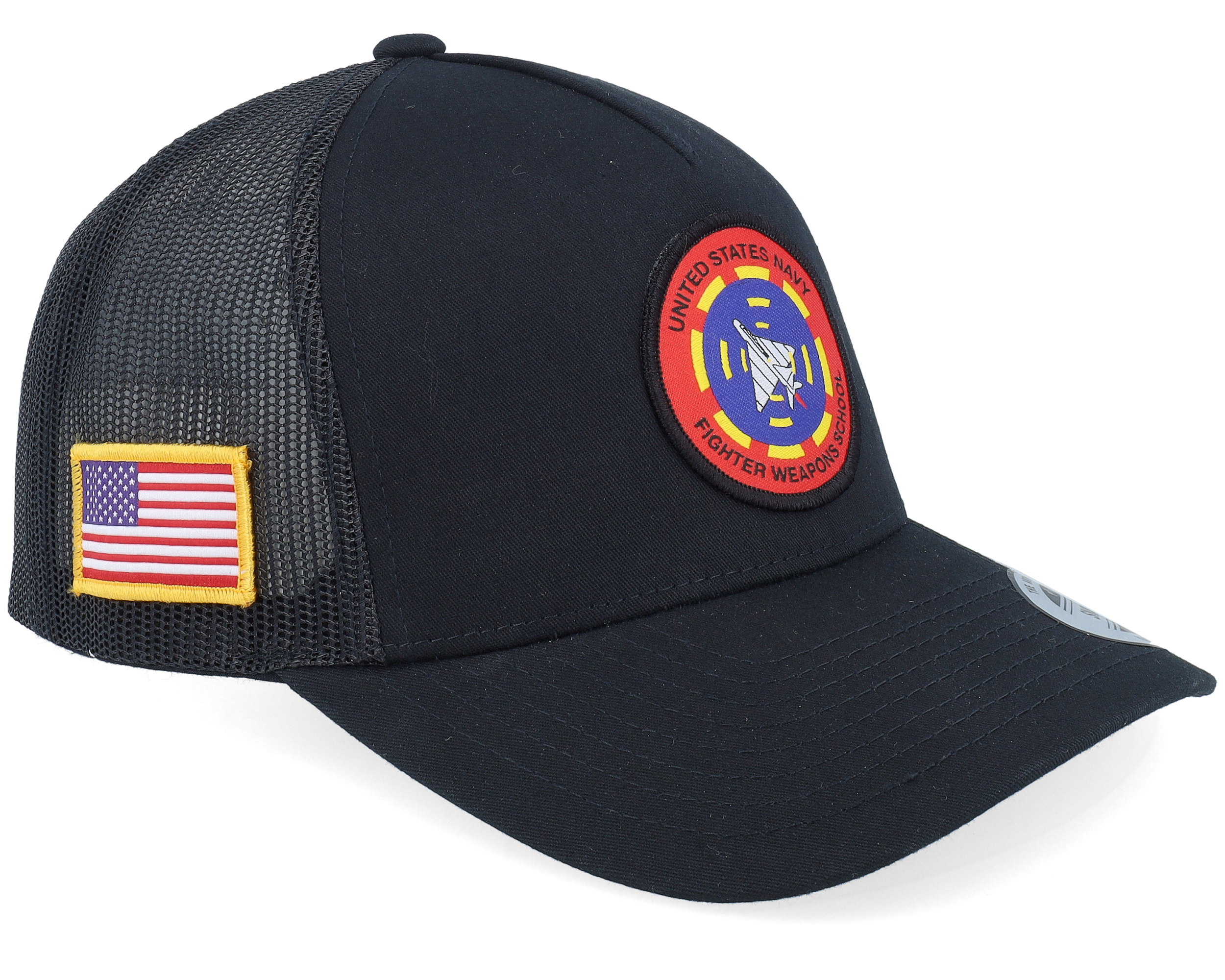 Fighter Weapons School Black Trucker - Top Gun | Hatstoreworld.com