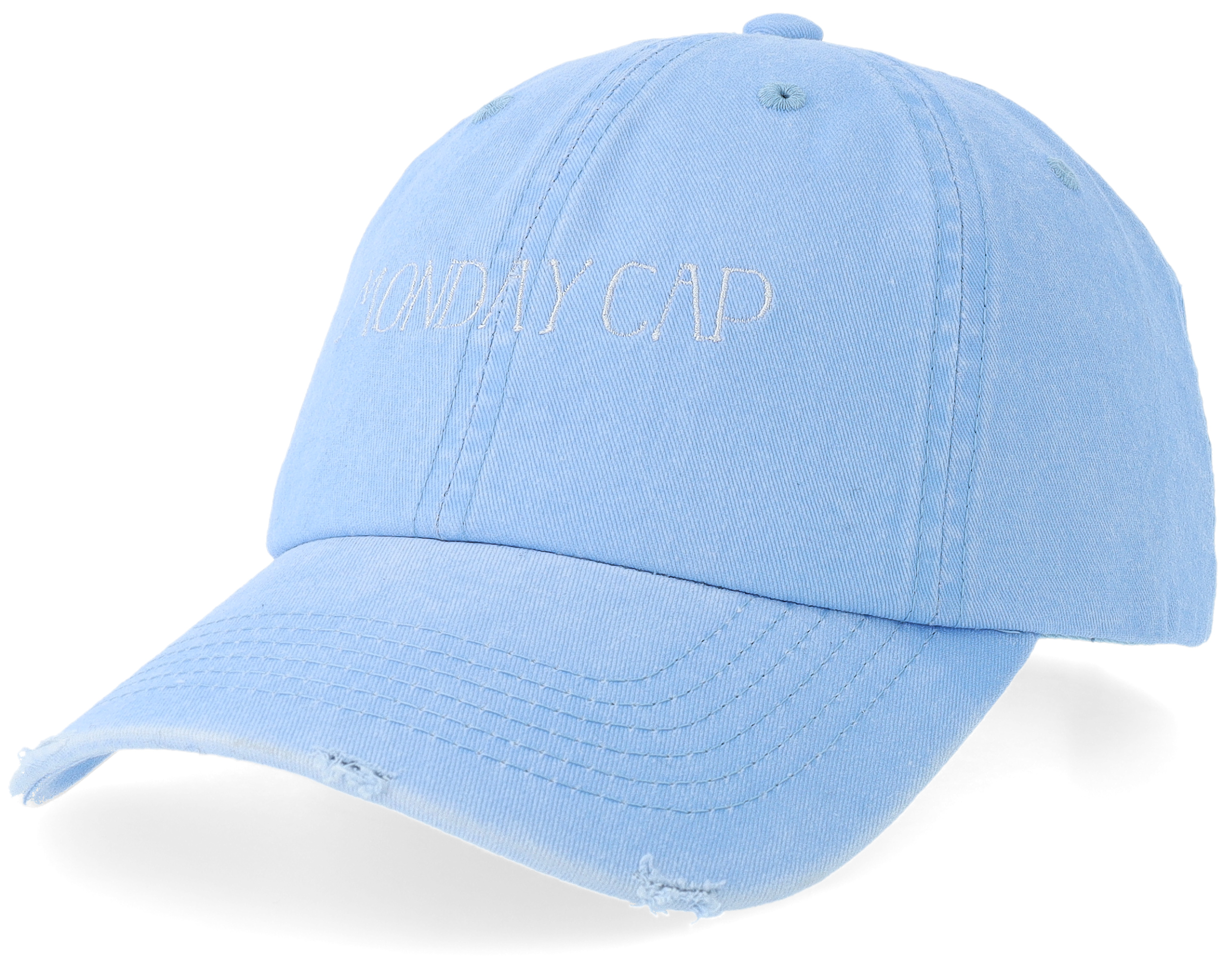Monday Cap Light Blue Pigment Wash Dad Cap – Iconic - Hatstore.se